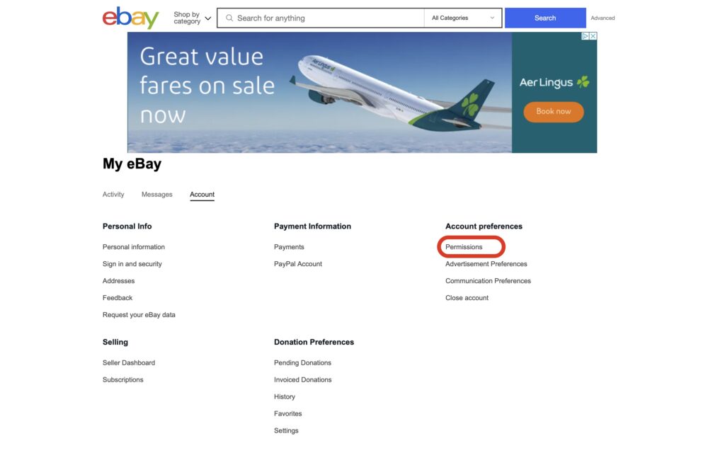 Ebay store connection guide - 8fig